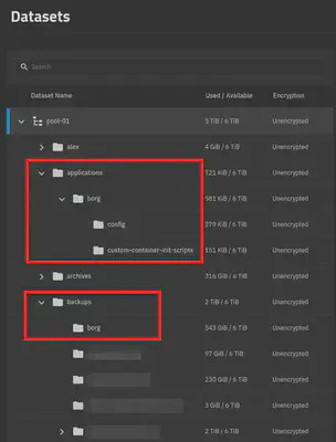 Borg backup server on TrueNAS SCALE | Alexandre de Verteuil